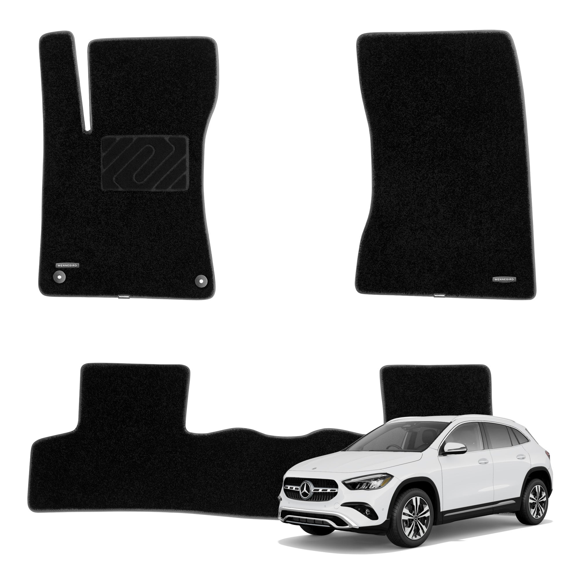 WENNEBIRD Superior Carpet Floor Mats for 2021-2024 Mercedes-Benz GLA