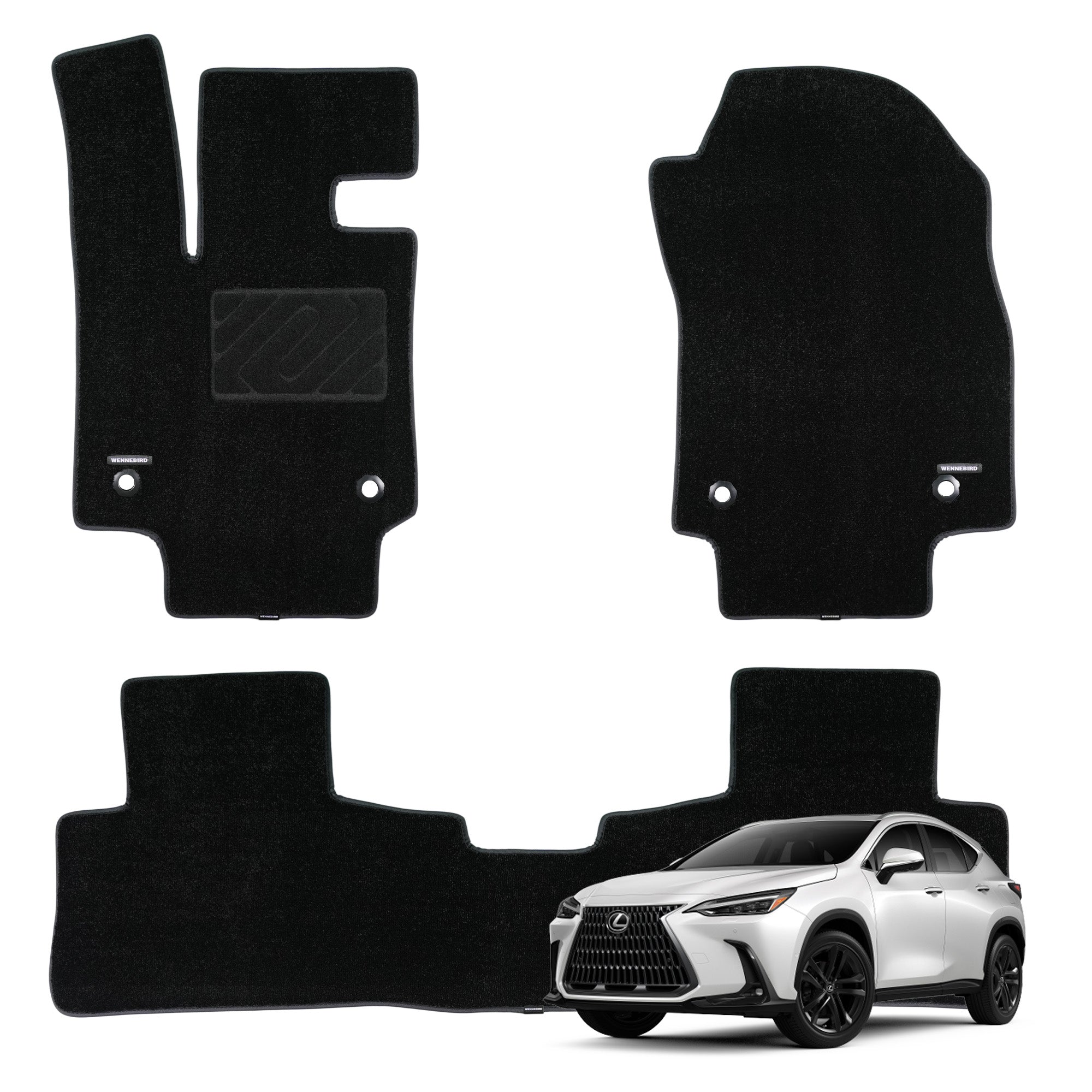 WENNEBIRD Superior Carpet Floor Mats for 2022-2024 Lexus NX 250, NX 35